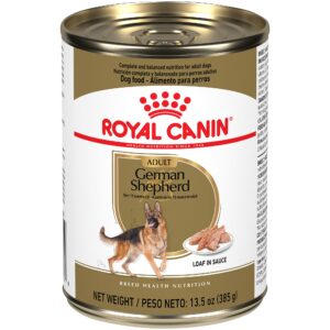 royal canin german shepherd loaf in sauce canned dog food, 13.5 oz can (12-count)