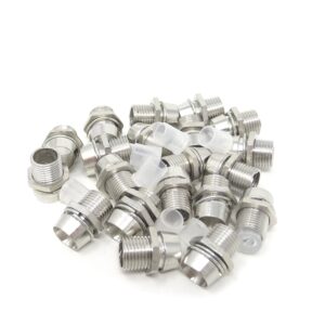 honbay 20pcs 5mm silver color light emitting diode led holder mount panel display