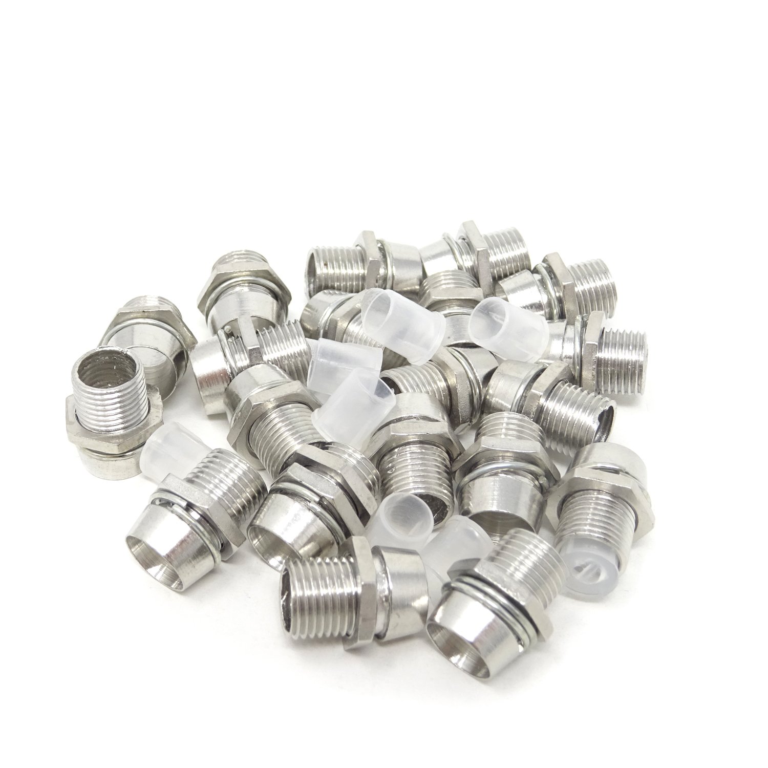 Honbay 20PCS 5mm Silver Color Light Emitting Diode LED Holder Mount Panel Display