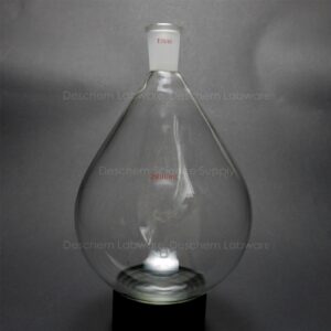 Deschem 2000ml 24/40 Glass Recovery Flask 2 Litre Kjelda Bottle Not for Rotary Evaporator Use