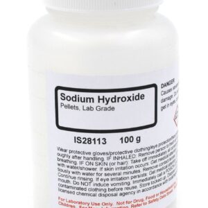 ALDON Innovating Science Lab-Grade Sodium Hydroxide Pellet, 100g - The Curated Chemical Collection