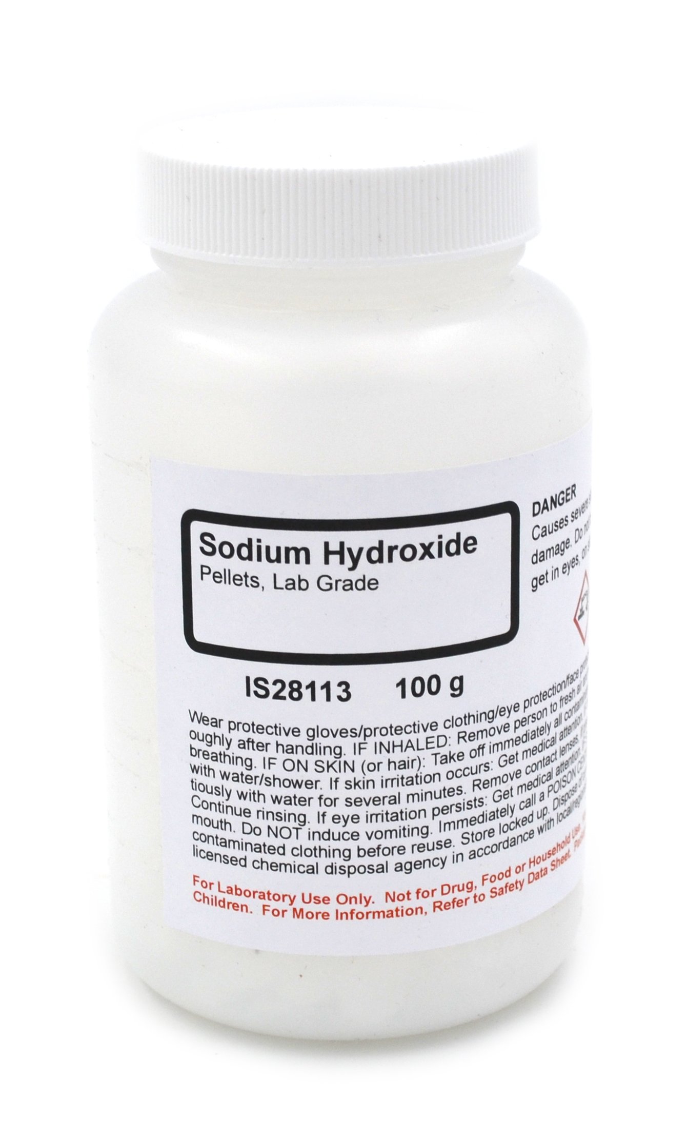 ALDON Innovating Science Lab-Grade Sodium Hydroxide Pellet, 100g - The Curated Chemical Collection