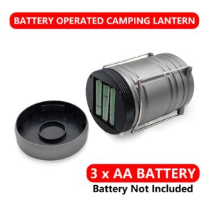 LED Camping Lantern ,Battery Powered Hanging Lanterns for Camping Hiking,Hurricane ,Power Outages,2-Pack