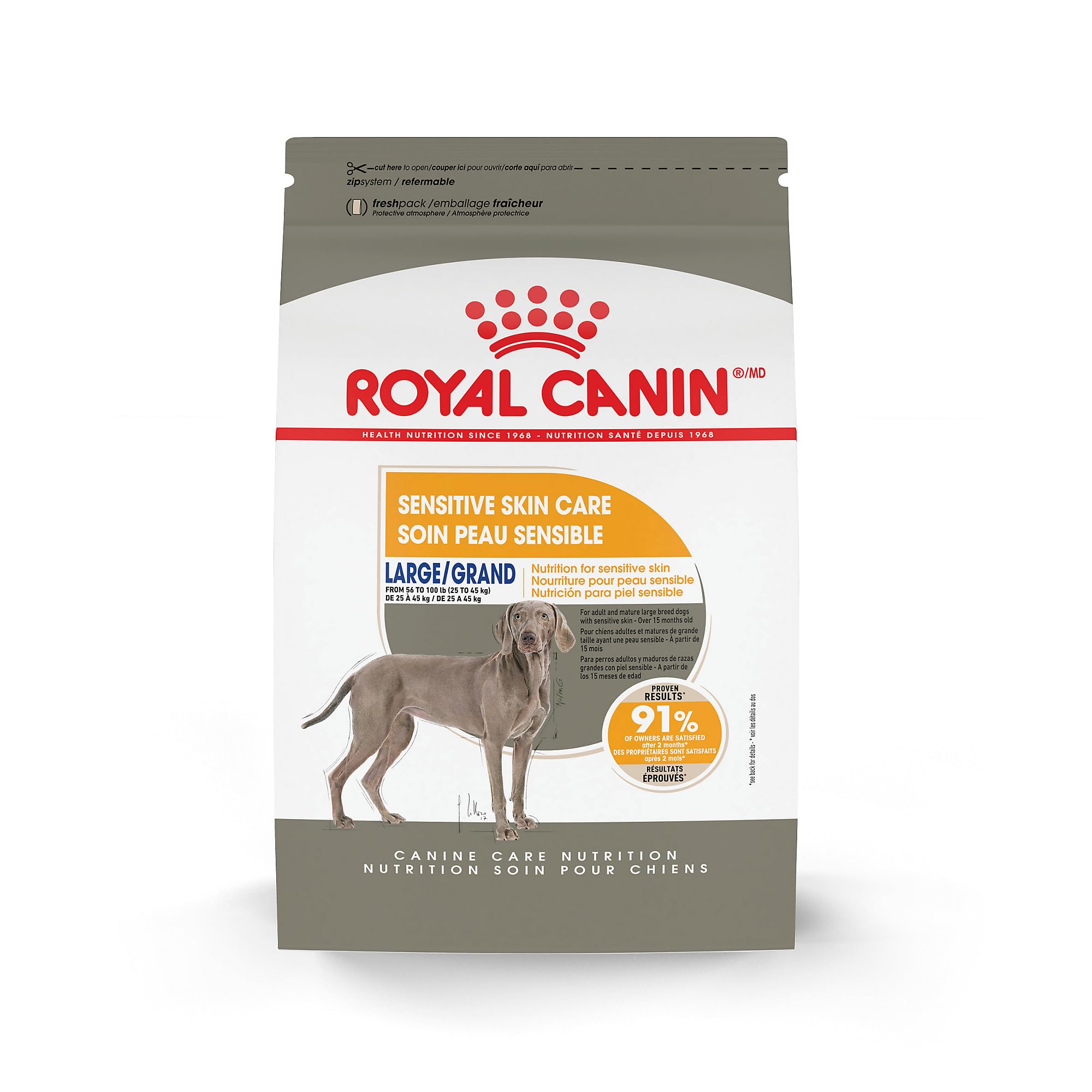 Royal Canin Large Sensitive Skin Care Dry Dog Food, 30 lb bag