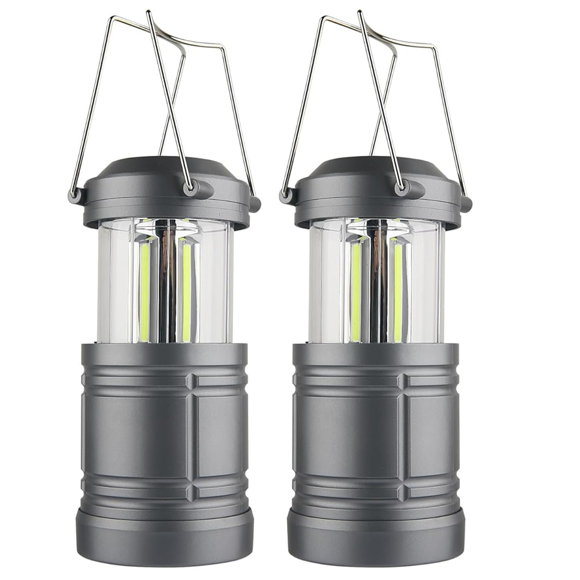 LED Camping Lantern ,Battery Powered Hanging Lanterns for Camping Hiking,Hurricane ,Power Outages,2-Pack