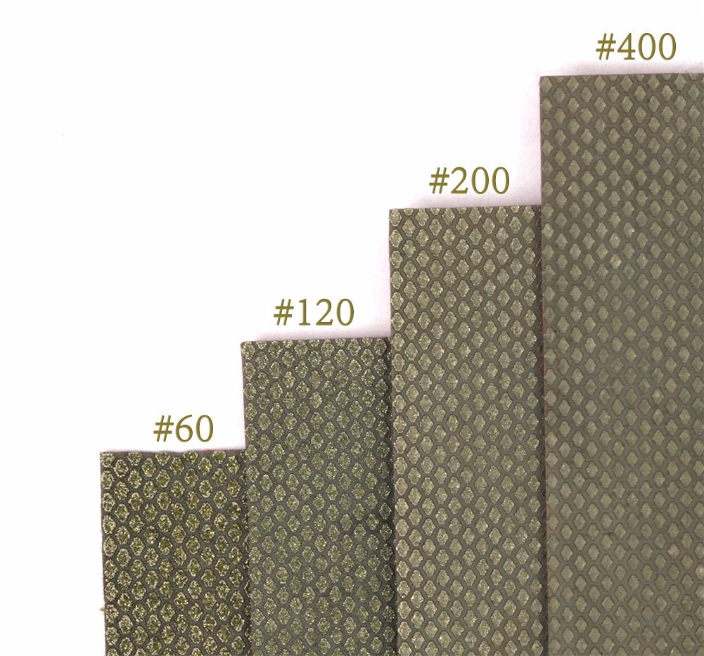 Z-Lion Diamond Abrasive Paper Sheets Diamond Sandpaper Nylon Back for Sanding Stone Glass Ceramic(4pcs/Set)