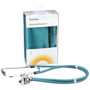 mckesson lumeon blood pressure monitor and sprague rappaport stethoscope combo kit - hand held aneroid sphygmomanometer, 1 count