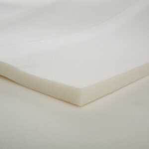 1-inch slab memory foam mattress topper, twin - by dream solutions usa- great for backache, mattress repair, back comfort