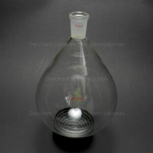 Deschem 2000ml 24/40 Glass Recovery Flask 2 Litre Kjelda Bottle Not for Rotary Evaporator Use