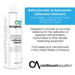 Continuum Reagents Refractometer and Hydrometer Calibration Standard – Seawater Reference for Calibration of Density Measuring Equipment