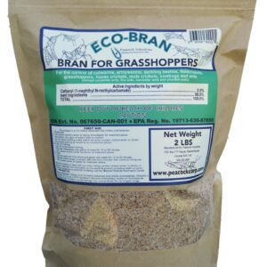 Generic Eco-Bran Broad Spectrum Grasshopper Insecticidal Bait 44 lbs - Contains 2% Carbaryl - Control of Grasshoppers, Cutworm, Locust, Mole Crickets, Sow Bugs (Roly-Poly), Ants, Beetles & More!…