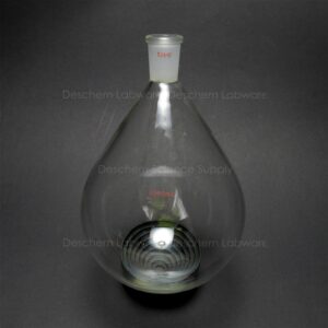 Deschem 2000ml 24/40 Glass Recovery Flask 2 Litre Kjelda Bottle Not for Rotary Evaporator Use