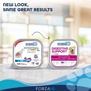 Forza10 Actiwet Canned Intestinal Dog Food, Wet Dog Food Fish Flavor, Gastro Intestinal Dog Food for All Breed and Adult Dogs with Intestinal Disorders, 32 Pack Case of 3.5 Ounce Each