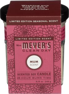 mrs. meyer's soy candle mum 4.9 oz