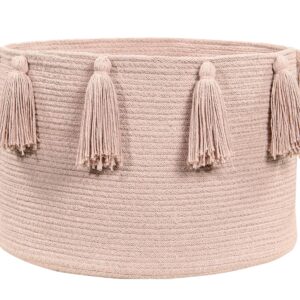 Lorena Canals BSK-TAS-VINTNU Tassels Vintage Nude Basket