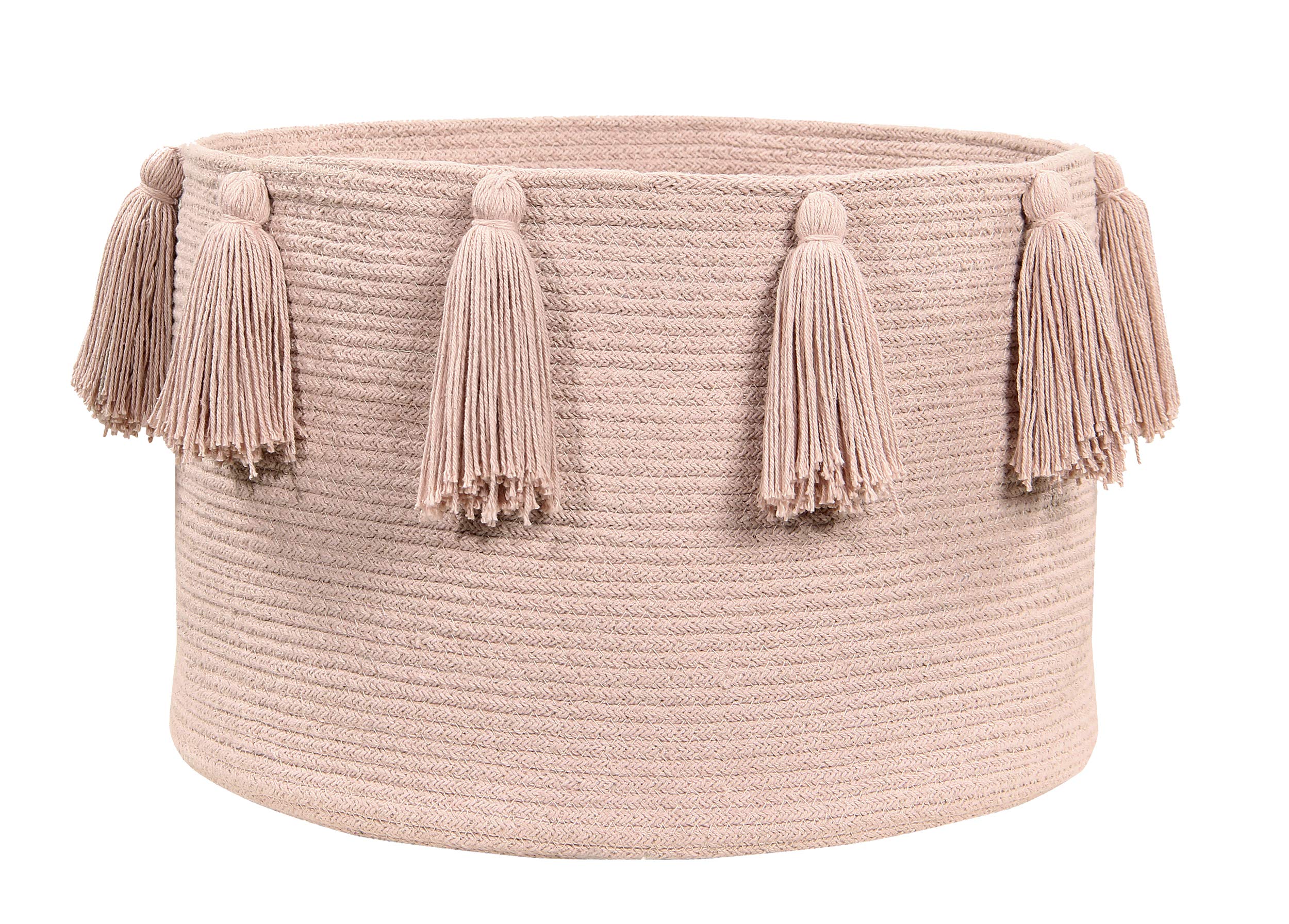 Lorena Canals BSK-TAS-VINTNU Tassels Vintage Nude Basket