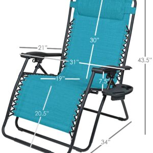 WOODARD CM RXTV-1825-XL-B Woodard Zero Gravity Chair, Blue