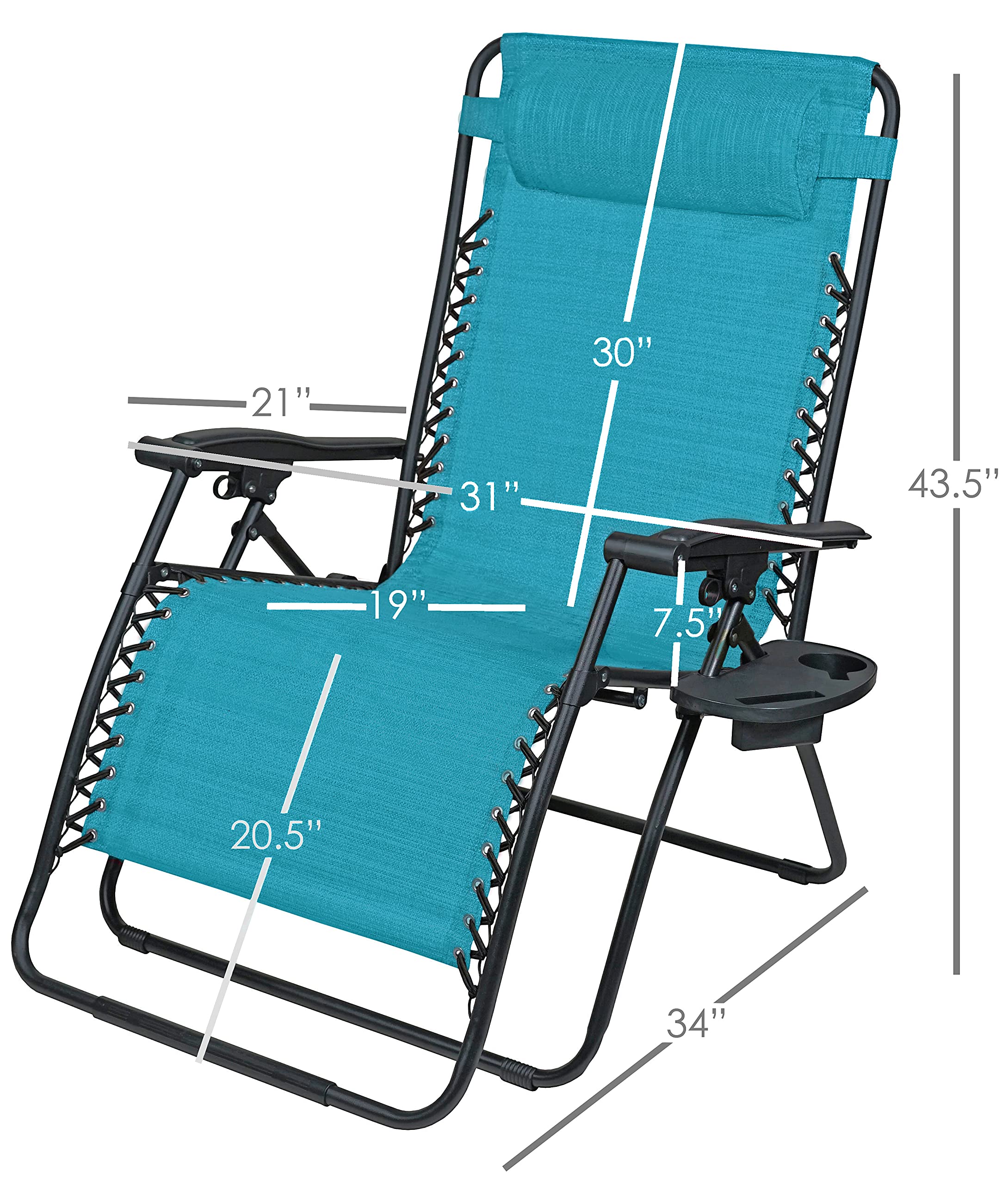 WOODARD CM RXTV-1825-XL-B Woodard Zero Gravity Chair, Blue