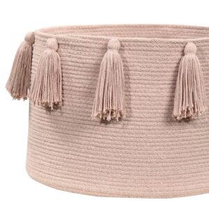 Lorena Canals BSK-TAS-VINTNU Tassels Vintage Nude Basket