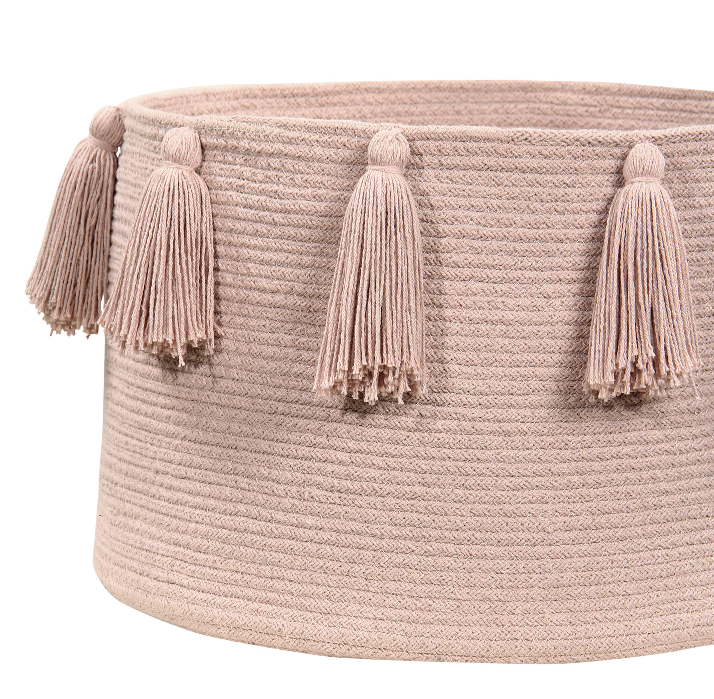 Lorena Canals BSK-TAS-VINTNU Tassels Vintage Nude Basket