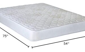 Mattress Solution Gentle Firm Tight top Innerspring Fully Assembled Mattress, Good for The Back, Full XL, Classic Collection