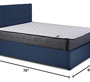 Mattress Solution Medium Plush Tight top Innerspring Fully Assembled Mattress, Good for The Back, Queen Size