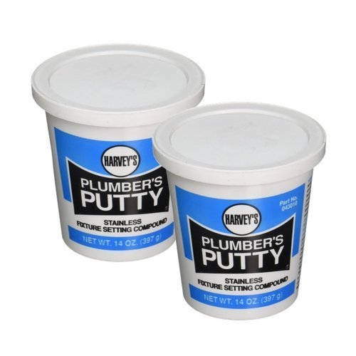 WM Harvey 043010 Stainless Fixture Setting Compound, Plumbers Putty, 14 oz (2 Pack)