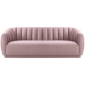 TOV Furniture Arno Collection Velvet Livingroom Sofa, Pink