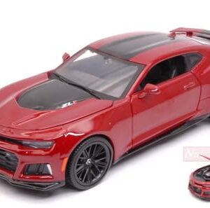 Scale Model Compatible with Chevrolet Camaro ZL1 2017 Red 1:24 MAISTO MI31512R