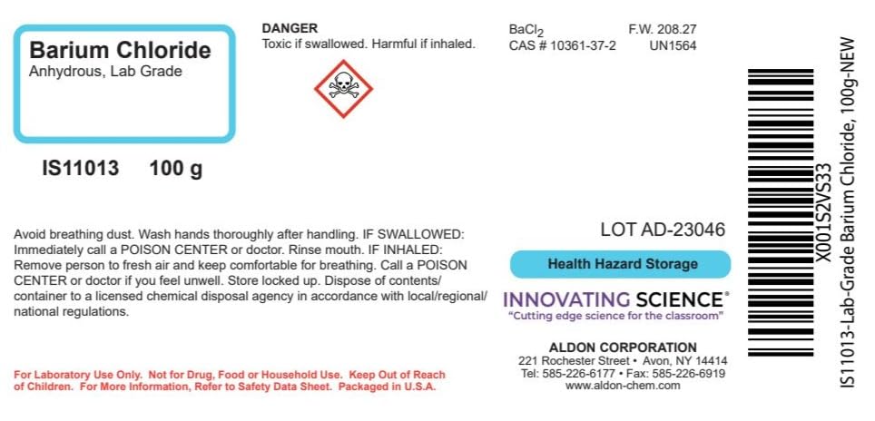 ALDON Innovating Science Lab-Grade Barium Chloride, 100g - The Curated Chemical Collection