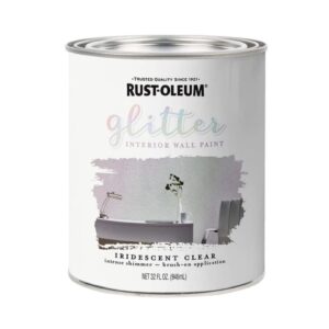 rust-oleum 323860 glitter interior wall paint, 28 fl oz (pack of 1), iridescent