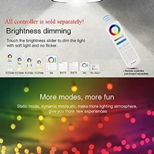 LGIDTECH FUT012 9W RGBWW Smart WiFi 2.4GHz LED Light Bulb RGB+CCT Color Changing & Temperature Adjustable with Memory.Remote and Gateway Hub for Smartphone APP Control All is Sold Separately