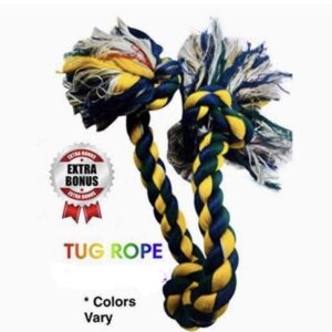 JJD USA Dog Rope Toys (Rope only) Muscle Builder Strong Dog Rope Toy and a for Pitbull & Medium to Large Dogs Outdoor Hanging Exercise Rope Pull & Tug of War Toy Bully