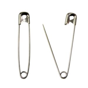 YiwerDer 60PCS Large Safety Pins, Durable, Rust-Resistant Nickel Plated Steel Pins Size 4, 2.2inch /55mm