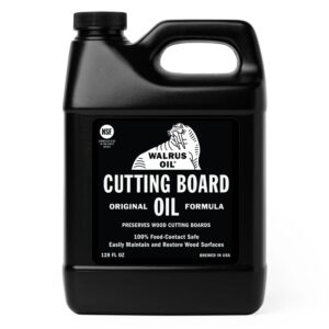 walrus oil - cutting board oil and wood butcher block oil, 128 oz / 1 gallon jug