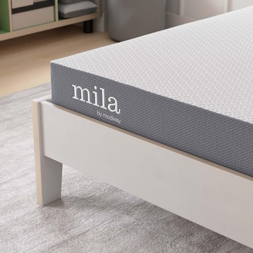 Modway Mila 6” Twin XL Mattress - Firm 6 Inch Twin XL Mattress - 10-Year Warranty White