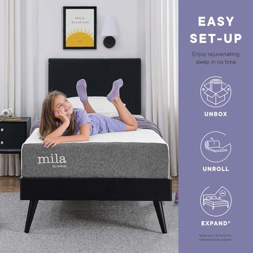 Modway Mila 6” Twin XL Mattress - Firm 6 Inch Twin XL Mattress - 10-Year Warranty White