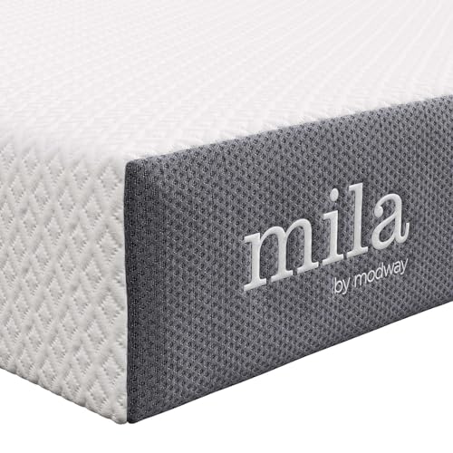 Modway Mila 6” Twin XL Mattress - Firm 6 Inch Twin XL Mattress - 10-Year Warranty White