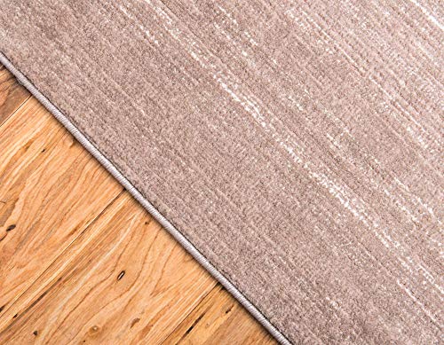 Unique Loom Uptown Collection Area Rug - Madison Avenue (2' 2" x 6' 1" Runner, Brown/ Ivory)