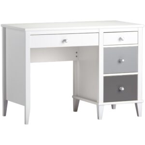 little seeds monarch hill poppy kids' desk with grey drawers