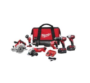 milwaukee 2696-26 m18 18-volt lithium-ion cordless combo kit (6-tool)