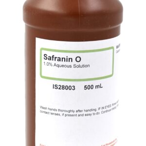 ALDON Innovating Science 1% Aqueous Safranin O Solution, 500mL - The Curated Chemical Collection