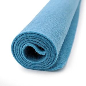 columbia blue - wool felt oversized sheet - 35% wool blend - 1 12x18 inch sheet