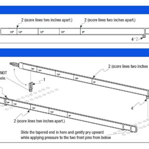 Clear Plastic Gondola Shelf Dividers, Universal Fits All Gondola Shelving up to 16" D - 100 Pack