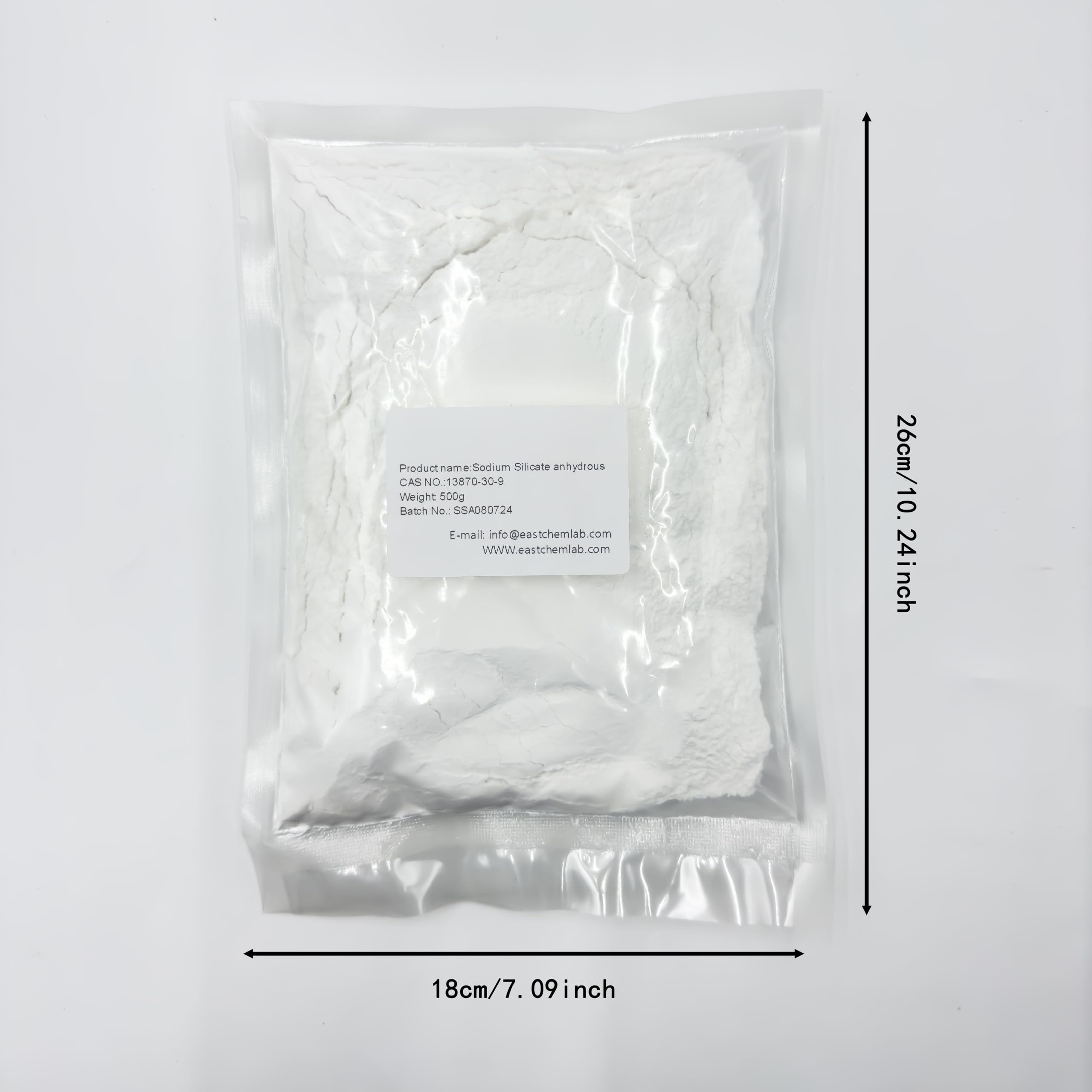 Eastchem Sodium Silicate anhydrous,CAS NO.:13870-30-9,(500g)