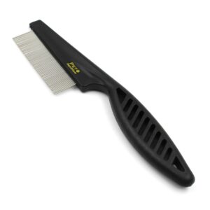 pet republique grooming tool - fine-toothed comb for removing fleas, mites, ticks, and dandruff from dogs, cats, rabbits, and other pets