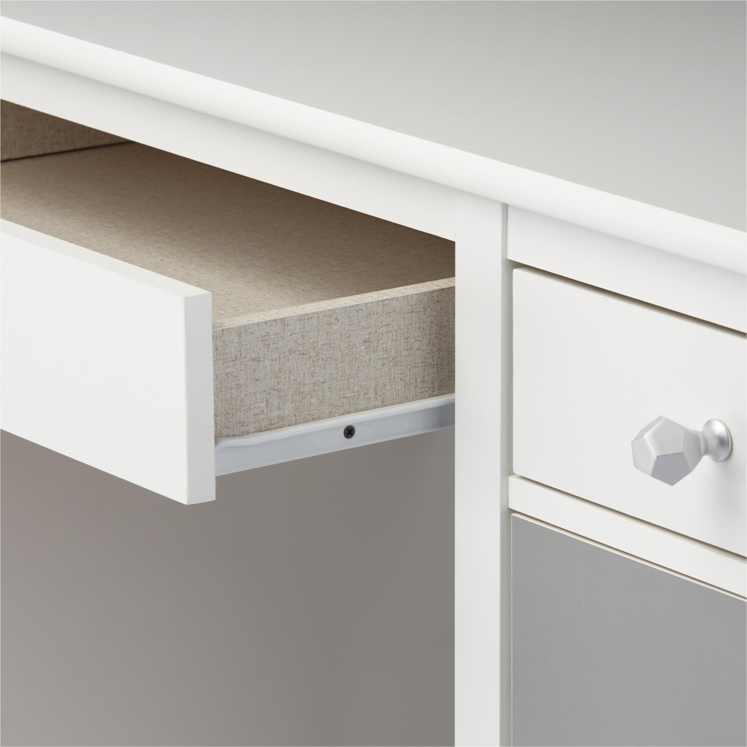 Little Seeds Monarch Hill Poppy Kids' Desk with Grey Drawers