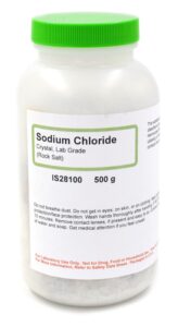 aldon innovating science lab-grade sodium chloride crystals, 500g - the curated chemical collection