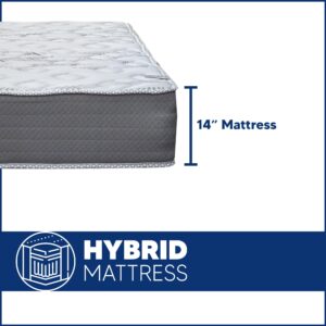 Mattress Solution 14-Inch Firm Double sided Tight Top Innerspring Mattress, Full XL, Mink