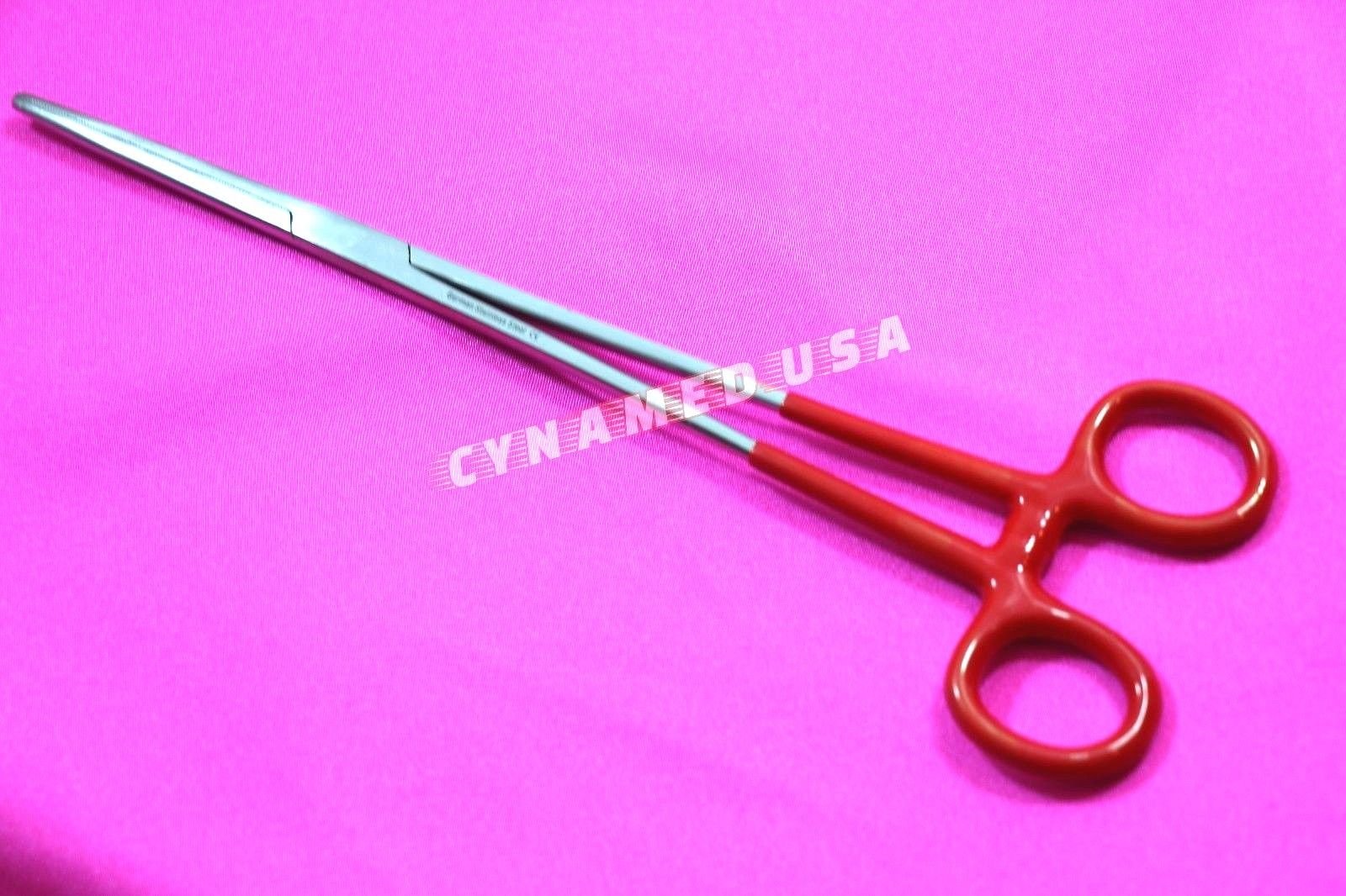 1 German Grade 10" Hemostat Forceps LOCKING CLAMP STRAIGHT Jaw Instruments-(CYNAMED BRAND)